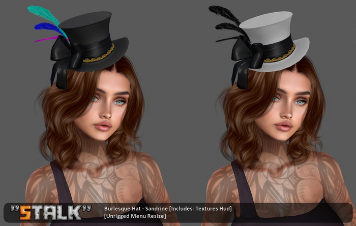 Second Life Marketplace - Burlesque Hat - Sandrine